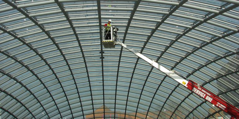 Atrium Lifts – Compact Booms | Chicago Window Washing and Facade ...