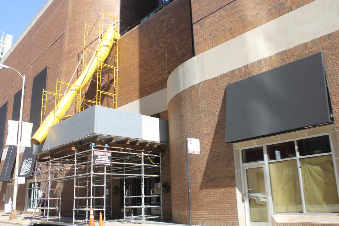 Material Hoists, Debris Chutes & Netting | Chicago Window Washing and ...