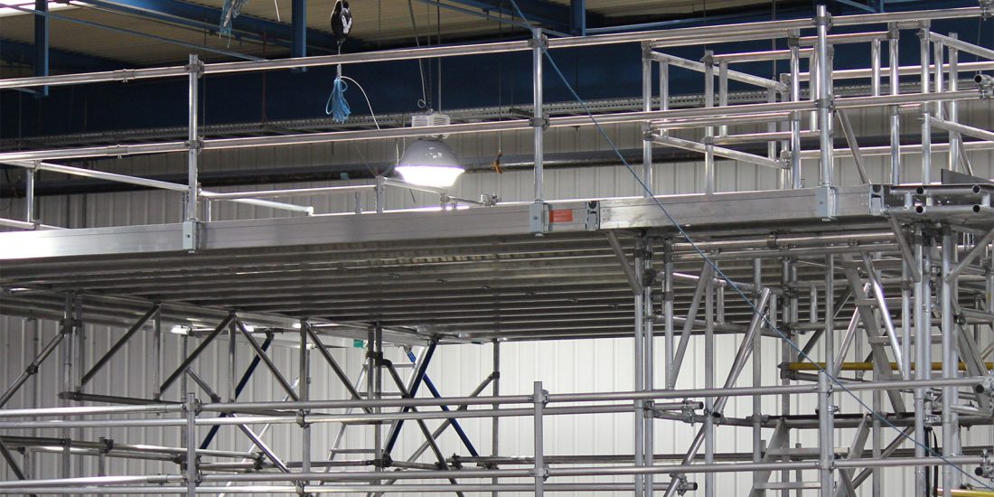 Instant Upright Aluminum Scaffold | Chicago Window Washing and Facade ...